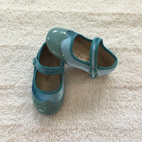 anchor & fox | Shoes | Anchor Fox Turquoise Velvet Mary Janes With ...